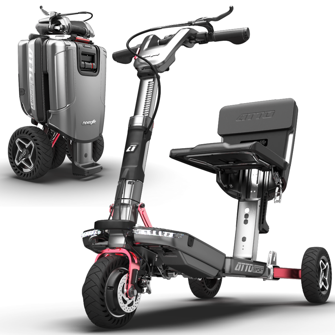 ATTO SPORT Foldable Mobility Scooter - Movinglife US